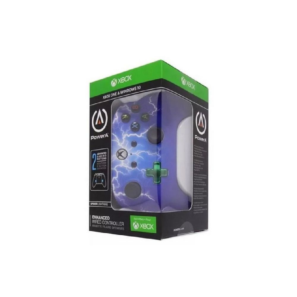 Controle PowerA Spider Lightning com fio - Xbox One - Xplace Games ...