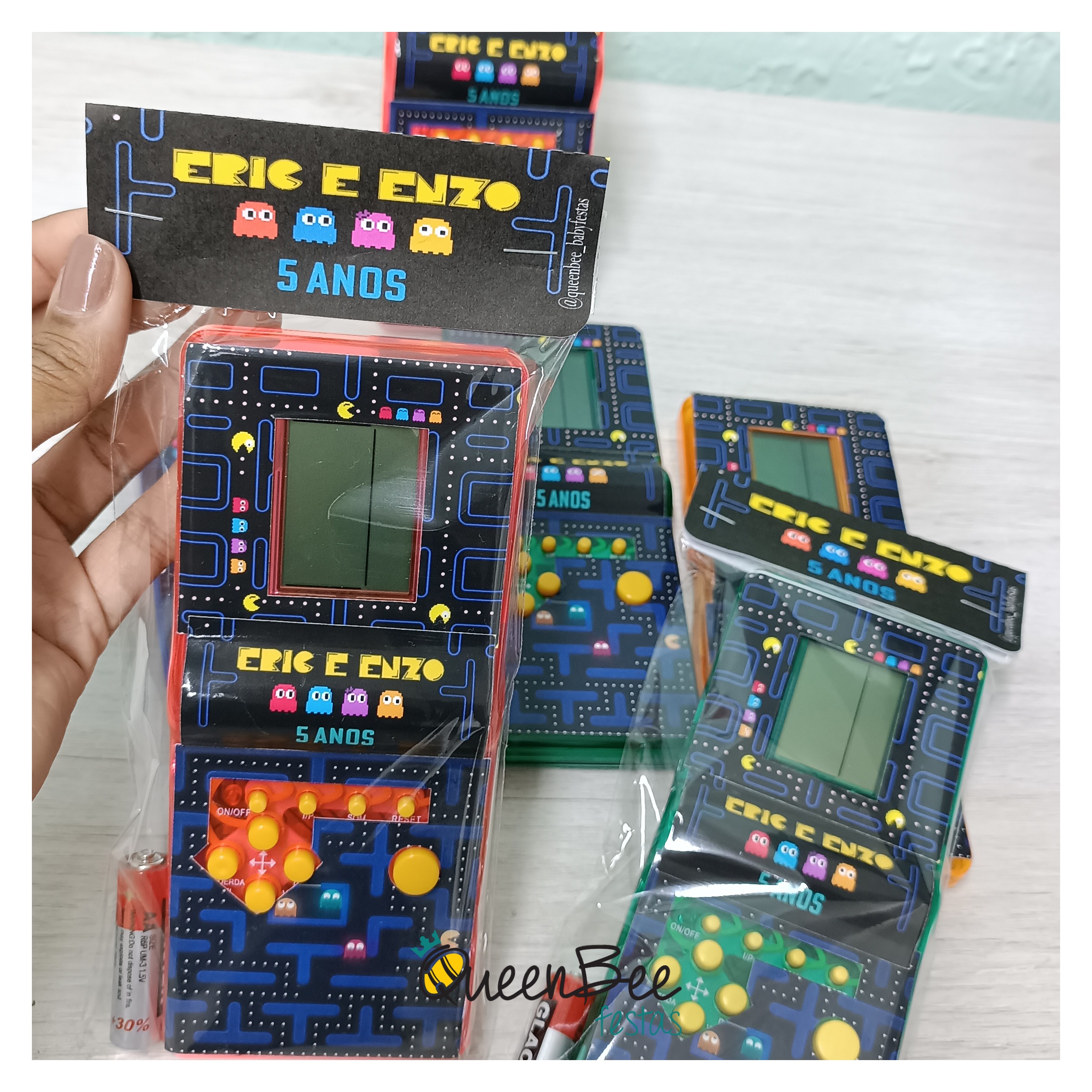 Game Tetris - Pacman - Queen Bee Festas