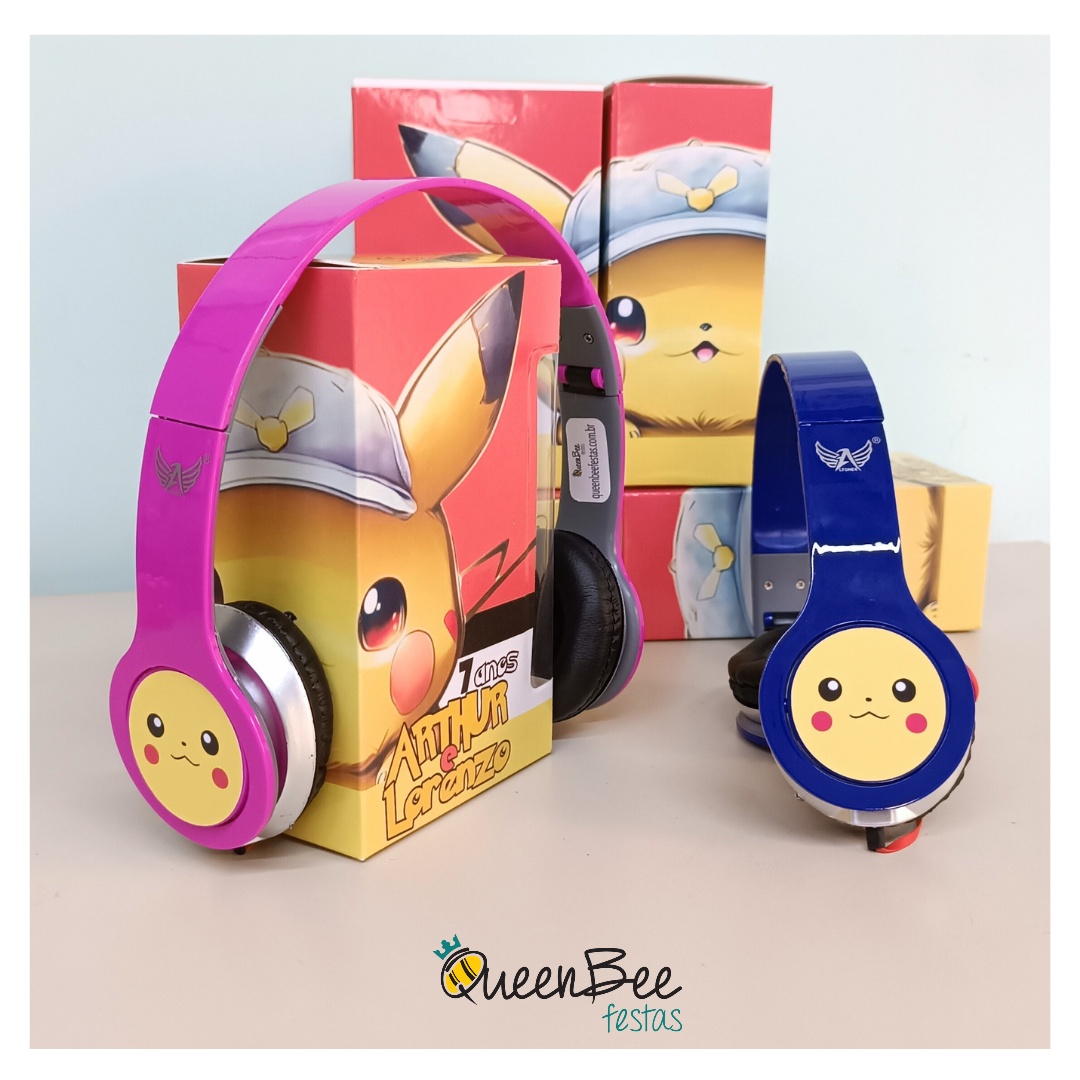 Fone - Pikachu - Queen Bee Festas