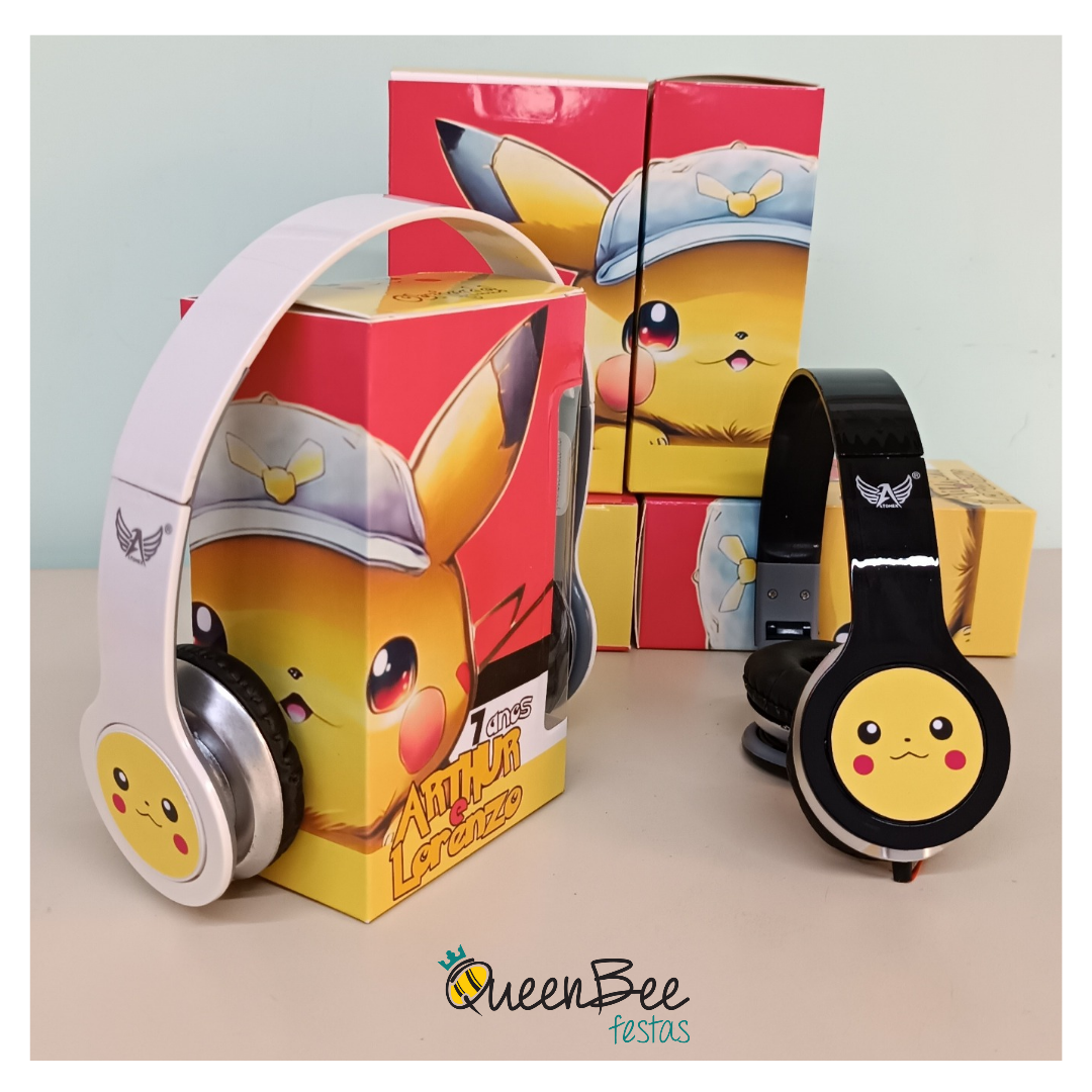 Fone - Pikachu - Queen Bee Festas