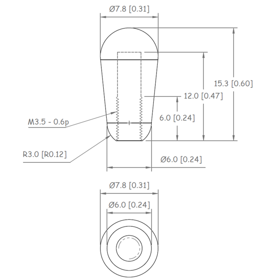 Knob rosca chave 3 posições guitarra Les Paul Preto - Music Experience ...