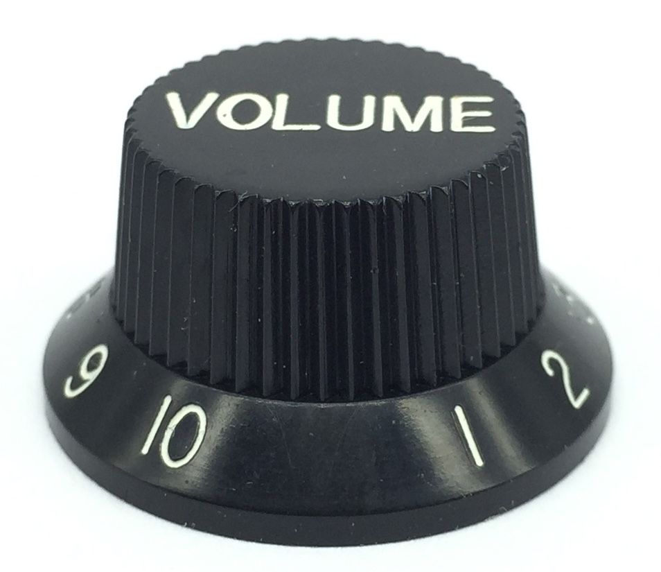 1 Knob Plástico VOLUME guitarra strato PST PRETO Unidade - Music ...