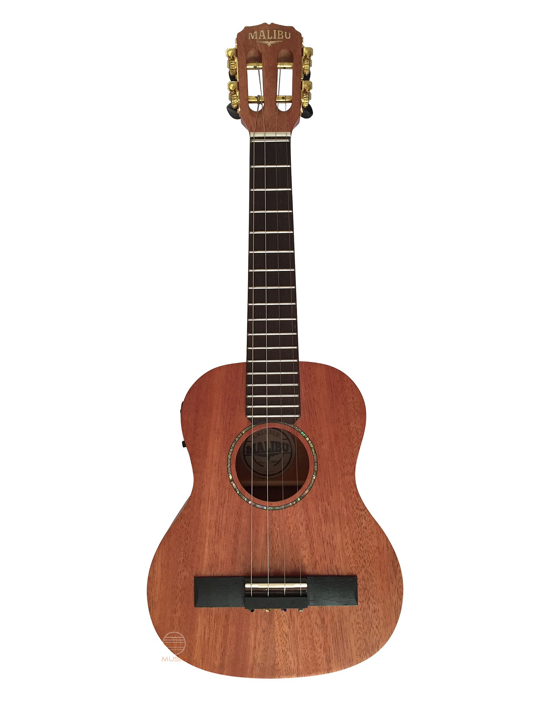Cavaco eletrico madeira Mogno fosco natural MALIBU MME - Music ...