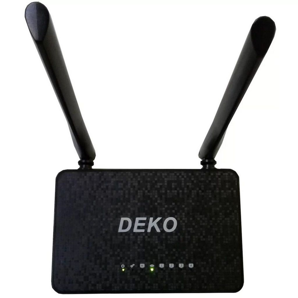 Roteador Deko 300mbps Wireless 2 Antenas Wifi 4 Lan 1 Wan Bivolt ...