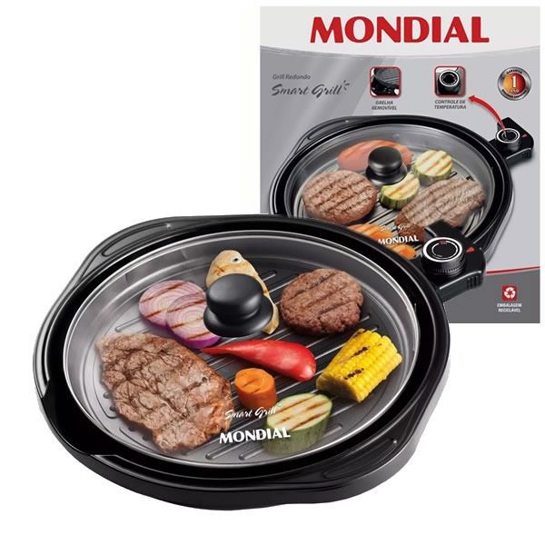 Grill Mondial Redondo Smart Grill G-04 - Hipermidia Info & Sublimação