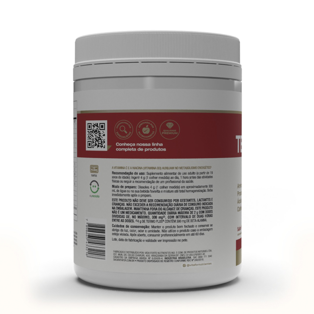 Termo Plus Vitafor 240g Tangerina com Chá Verde - Edin