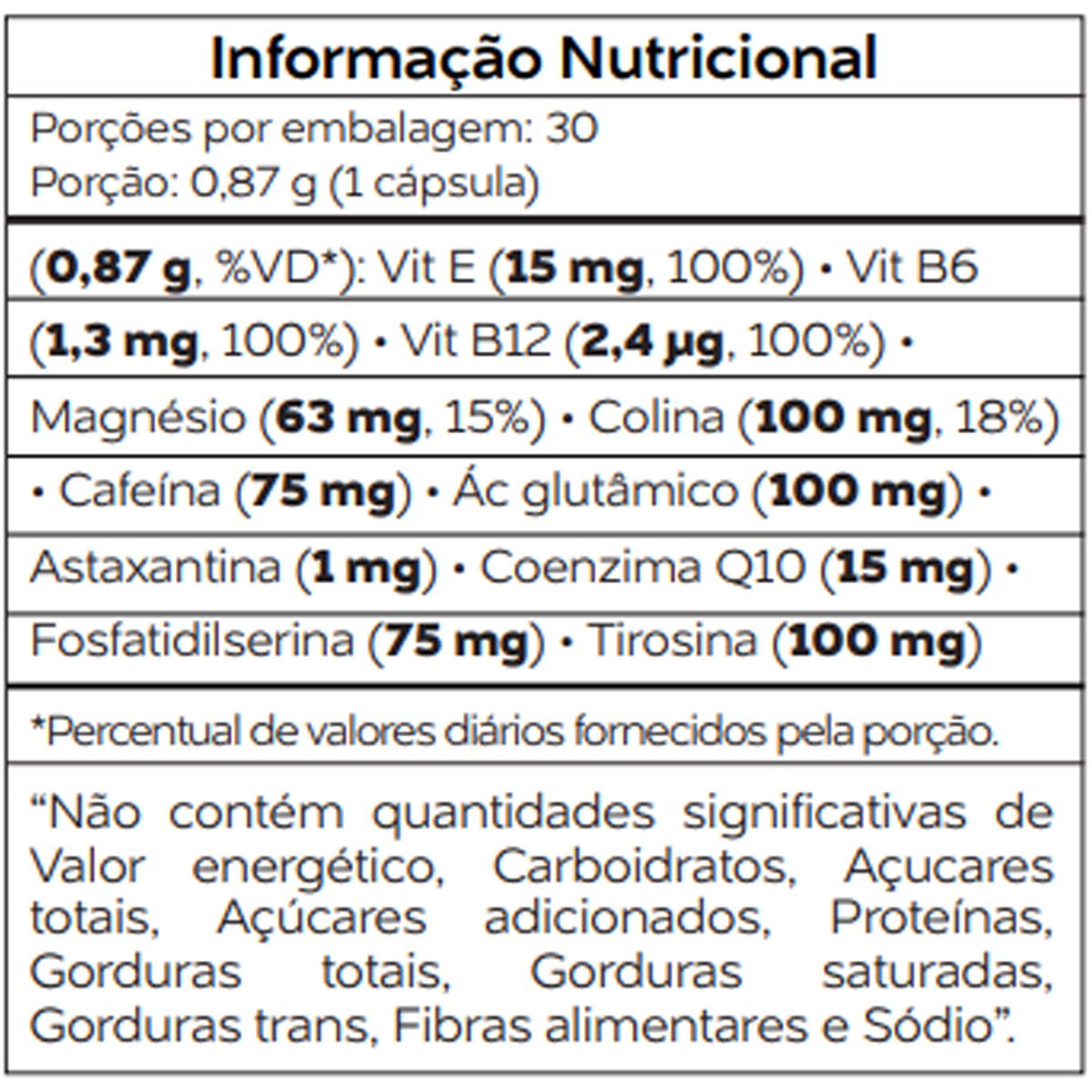 Brain Support Vitaminlife 30 cápsulas - Edin