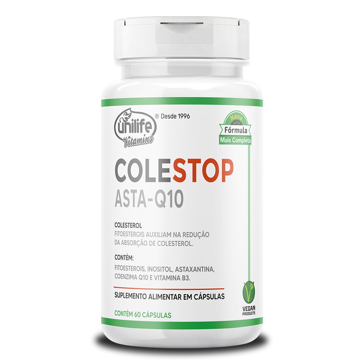 Kit 5 Colestop Asta Q10 Unilife 60 cápsulas - Edin