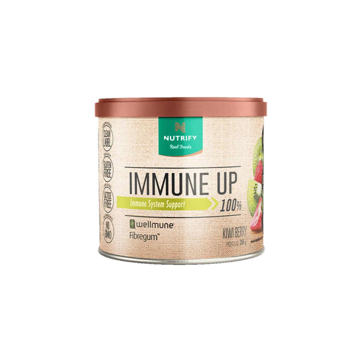 Kit 3 Immune Up Nutrify Imunidade Wellmune Kiwi Berry 200g - Edin