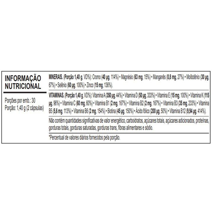 Multivitamínico Nutrify Multi All 60 Cápsulas - Edin