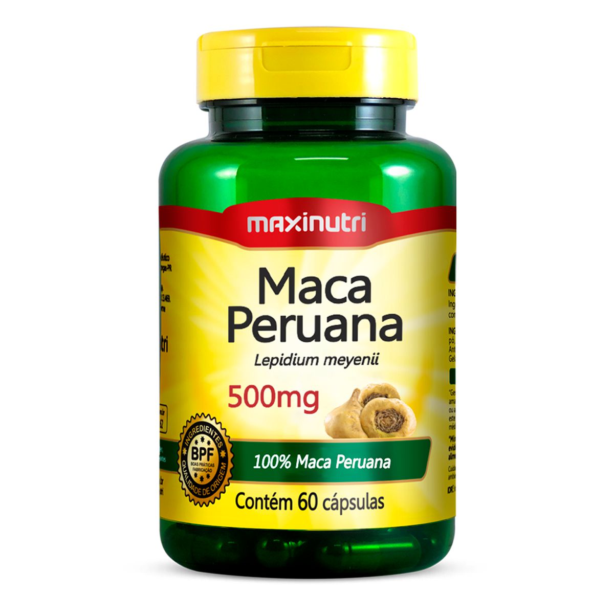 Kit 5 Maca Peruana 500mg Maxinutri 60 Cápsulas - Edin