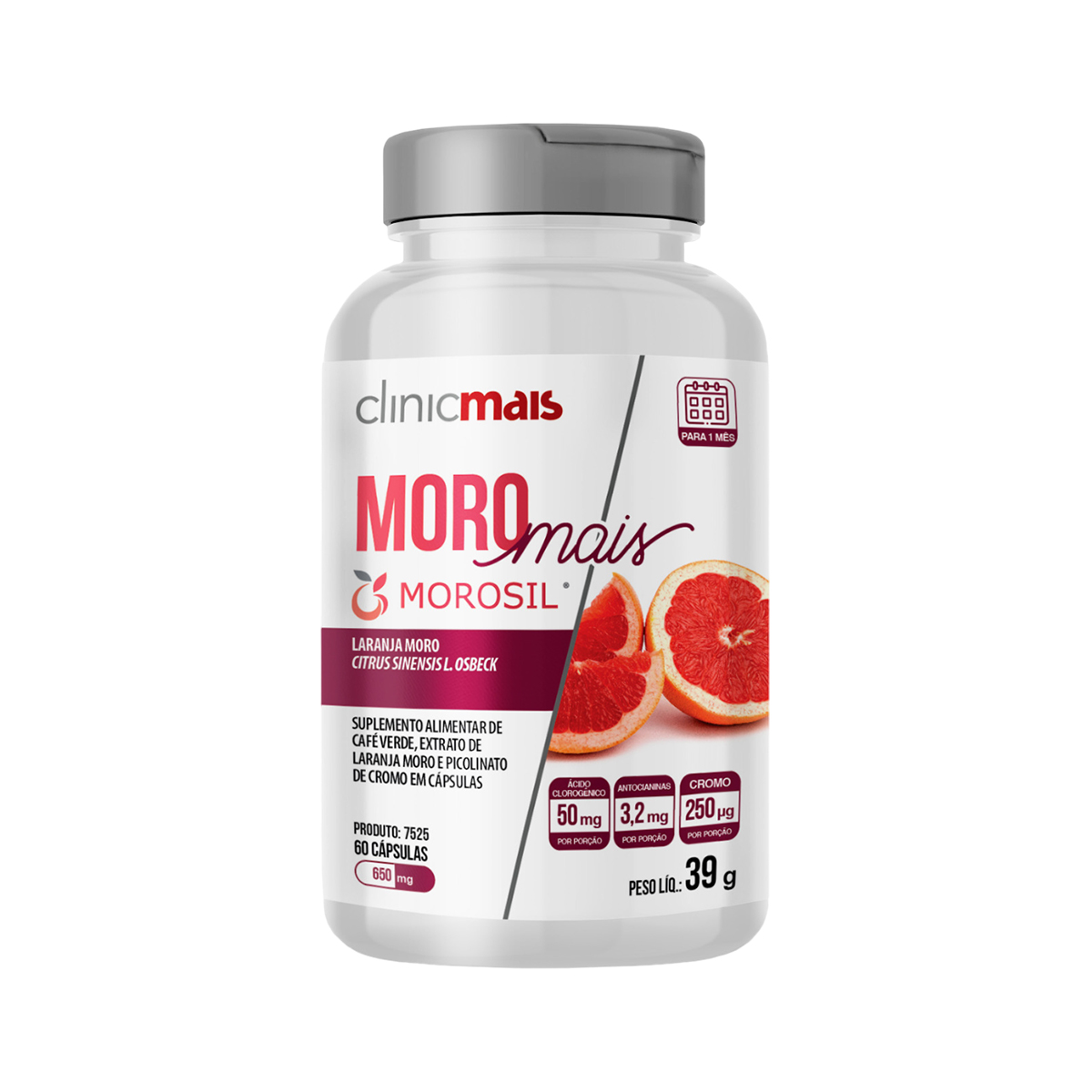 Kit 2 Moro Mais Morosil ClinicMais 60 Cápsulas - Edin