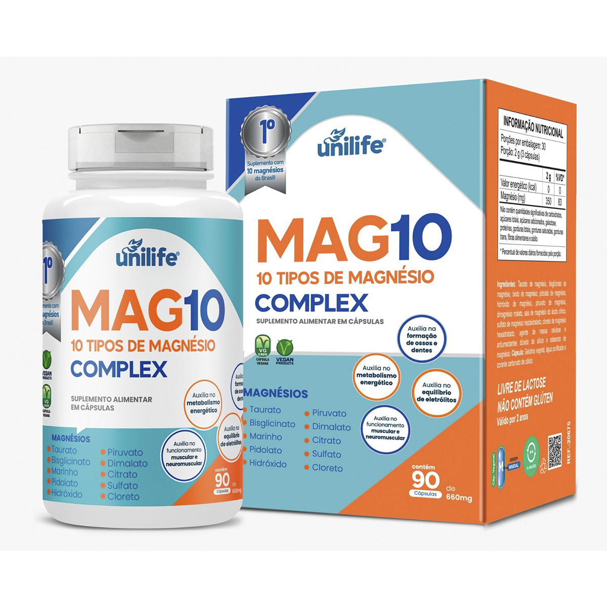 Kit 5 Mag10 Complex Unilife 90 Cápsulas - Edin