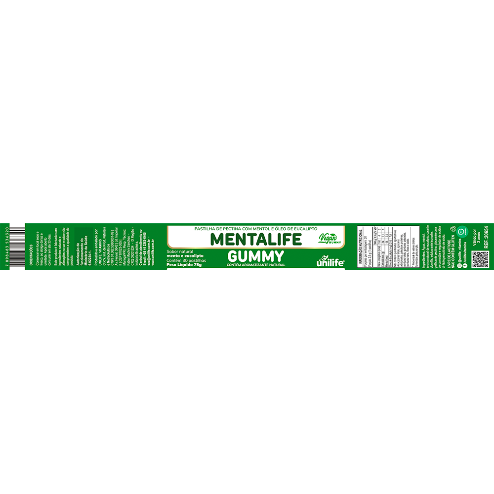 Suplemento vegano em goma metalife - Edin