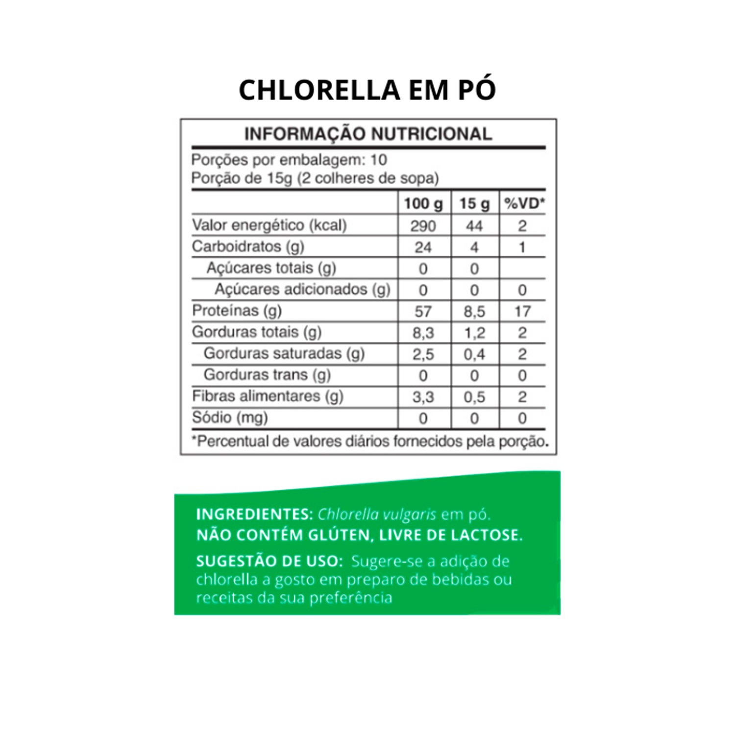 Kit 3 Chlorella Ocean Drop 150g Vegano - Edin
