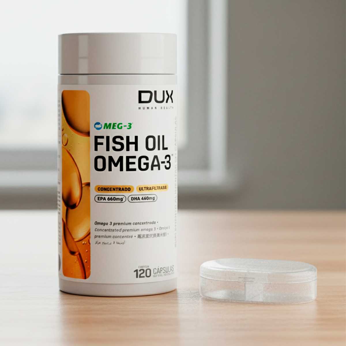 Ômega 3 Dux Fish Oil 430mg 120 Cápsulas - Edin