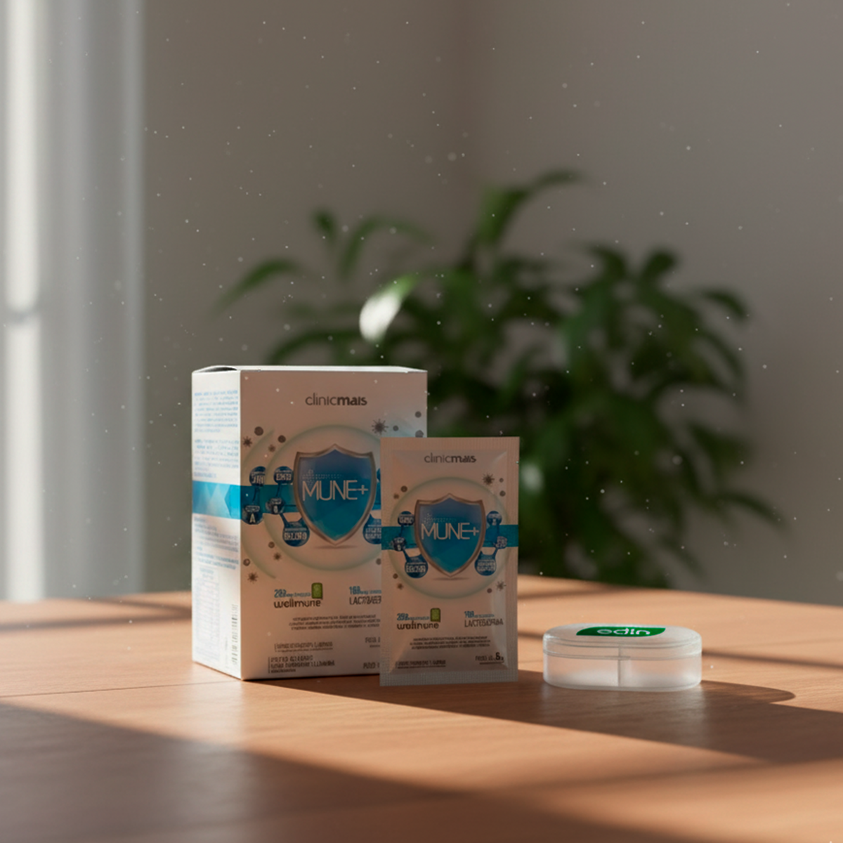 Wellmune Mune + ClinicMais Sabor Cranberry e Laranja (10 Sachês) - Edin