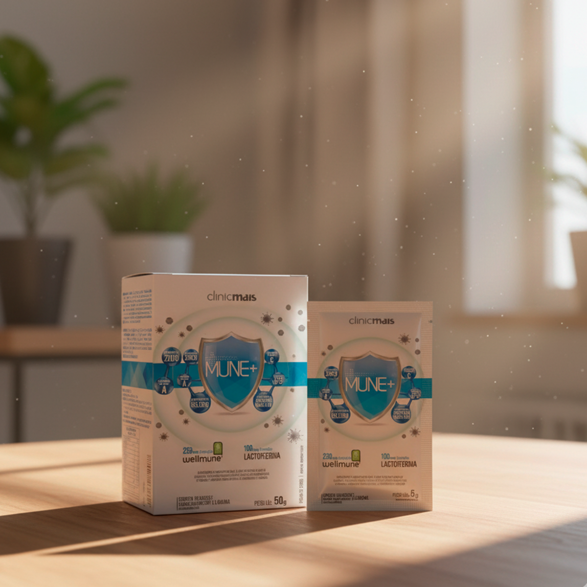 Wellmune Mune + ClinicMais Sabor Cranberry e Laranja (10 Sachês) - Edin