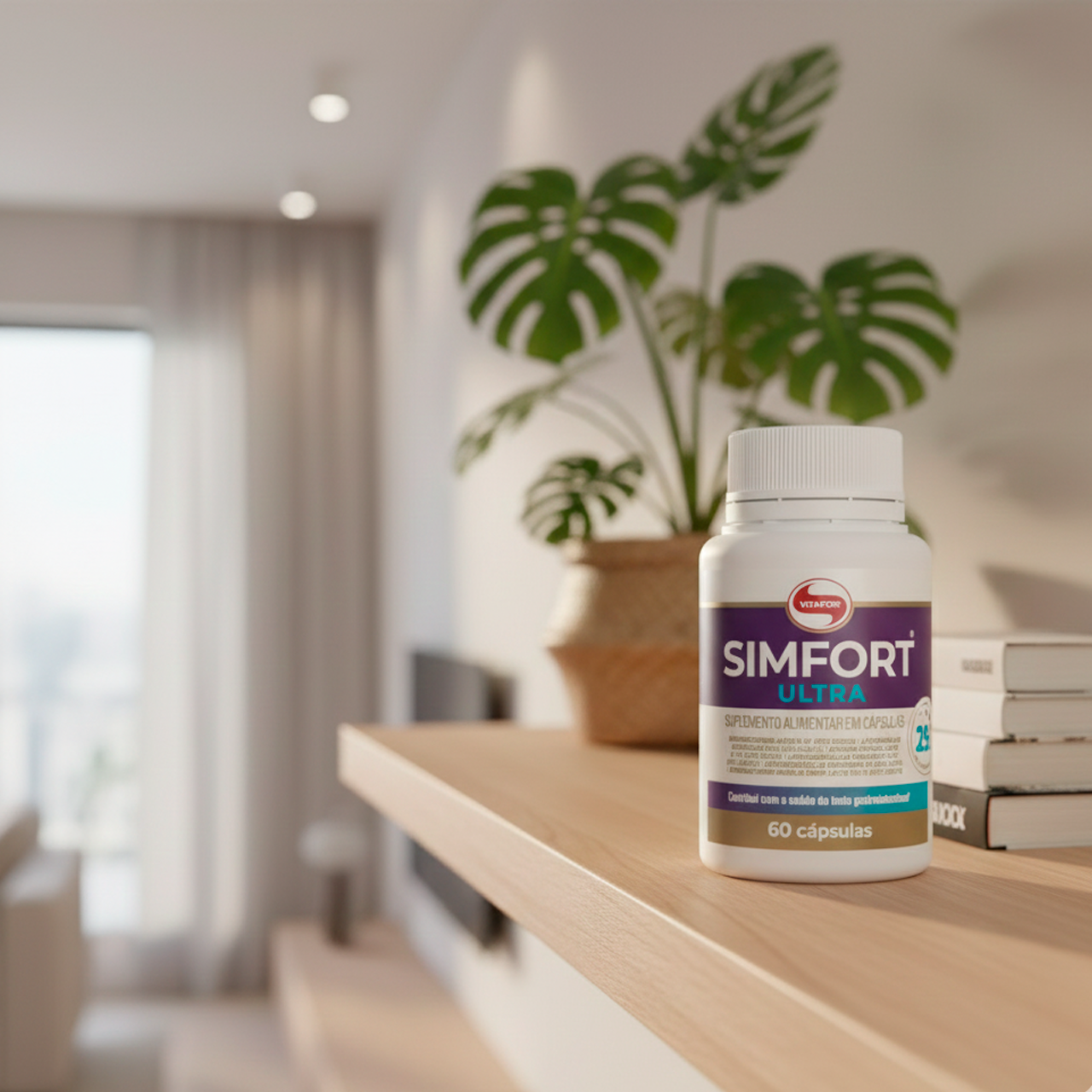 Simfort Ultra Vitafor 60 Cápsulas – 6 Cepas Probióticas e 29 Bilhões p ...
