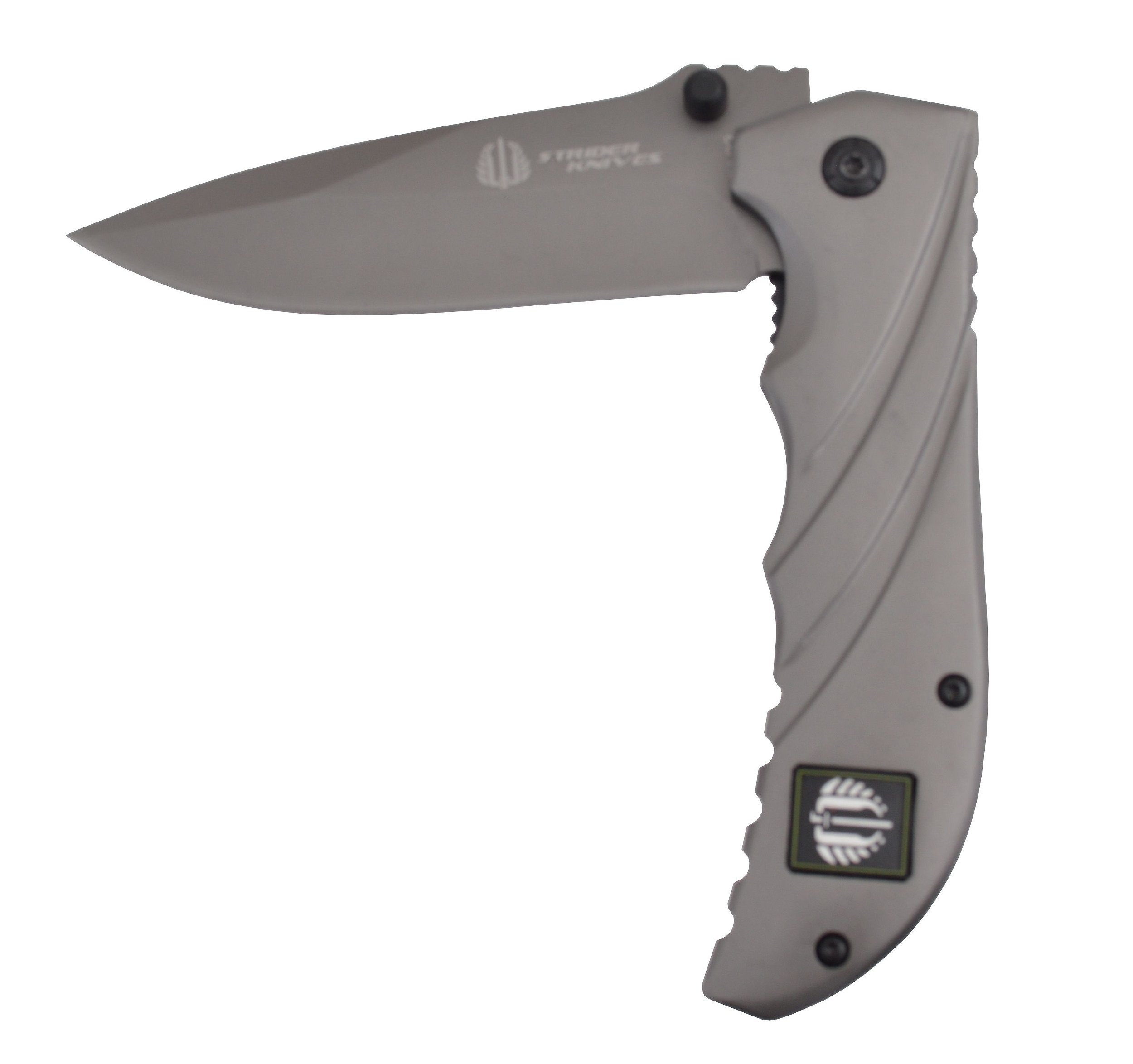 Canivete Tático Militar Cinza Aço - CASTLE SHOP