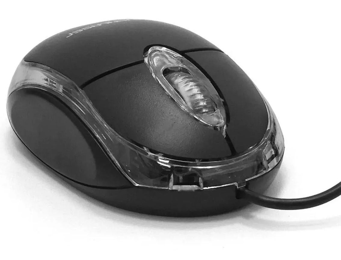 Mouse Óptico Entrada Usb Preto Hayom - Mu2914 1200 dpi - LOJA DG