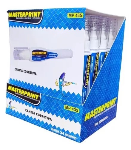 Caneta Corretiva tipo Errorex 7ml Ponta em Metal e Secagem Rápida MP435 ...