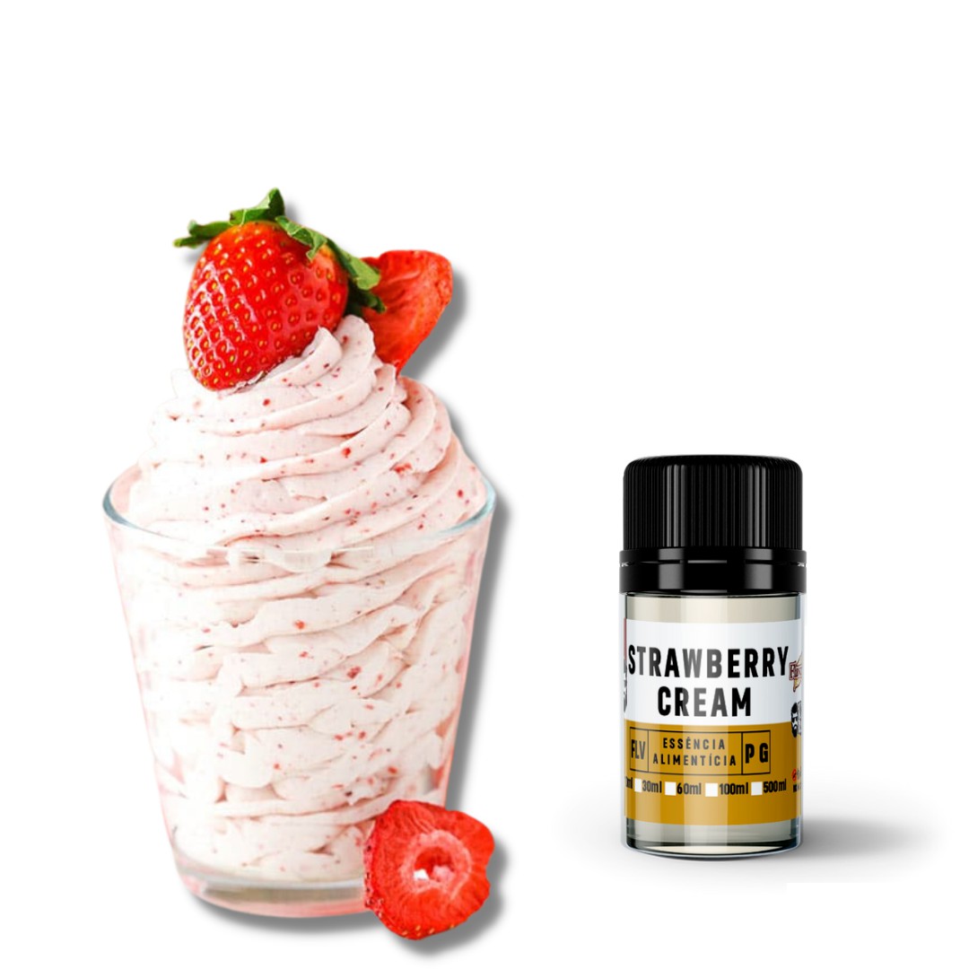 Aroma de Strawberry Cream | FLV - AROMAS ALIMENTÍCIOS IMPORTADOS