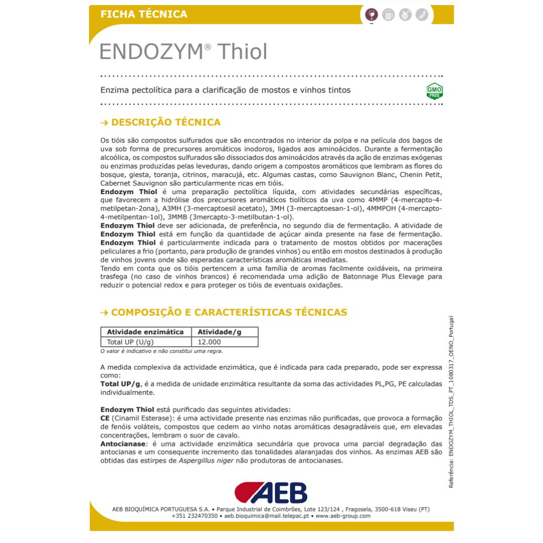 Enzima Endozym Thiol 100g - Piquiri Brewshop - Loja De Lúpulos, Extrato ...