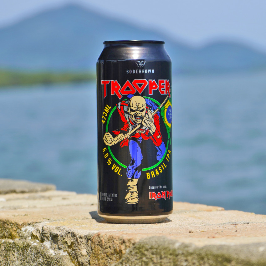 Cerveja Bodebrown Trooper Brasil IPA 473ml - Parceria com Iron Maiden ...