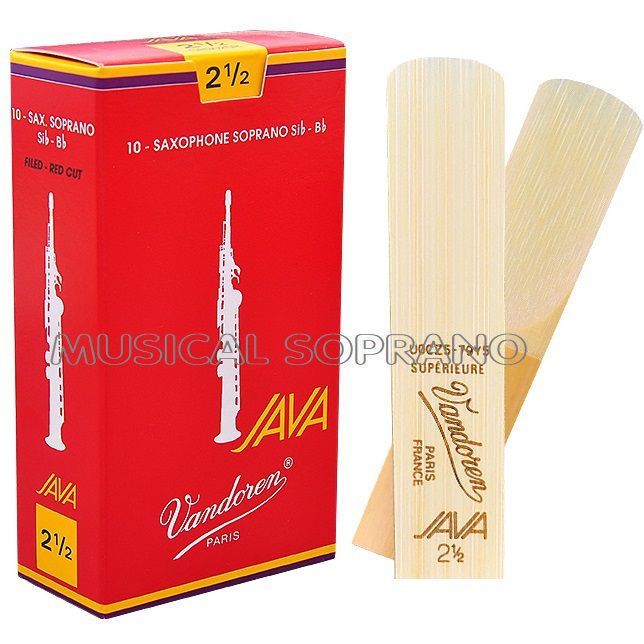 PALHETAS VANDOREN JAVA RED PARA SAX SOPRANO (CAIXA COM 10) - Musical ...