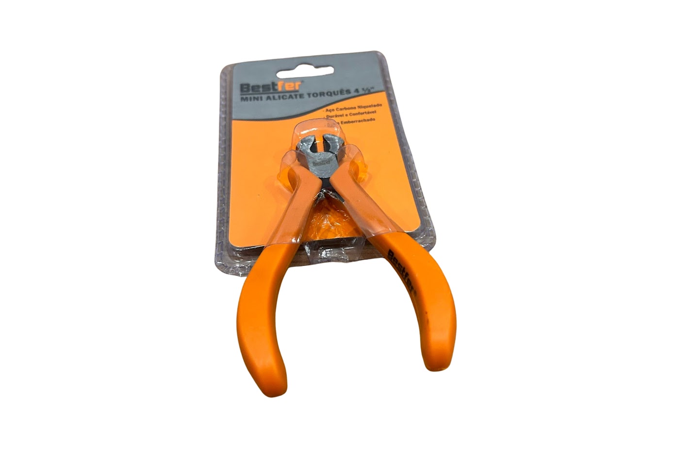 Alicate Mini Torquês 4 1/2 Polegadas Profissional Corte Bestfer BFH1590 - Makfer