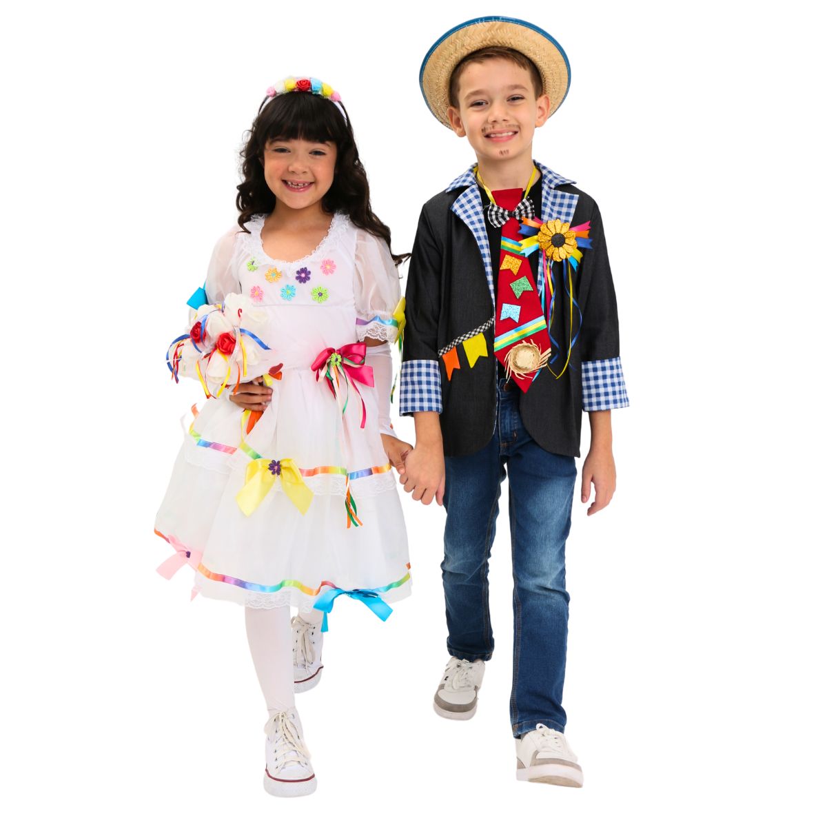 Paletó Noivinho Caipira Infantil Jeans + BROCHE + CHAPÉU - Quimera Kids