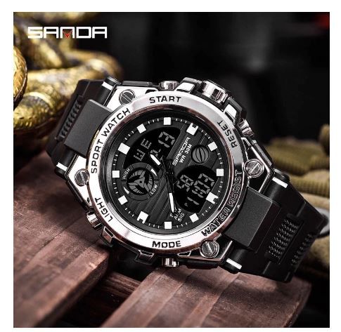 Relógio Masculino Sanda 739 Militar Prova D'água Original - Loja Dymis