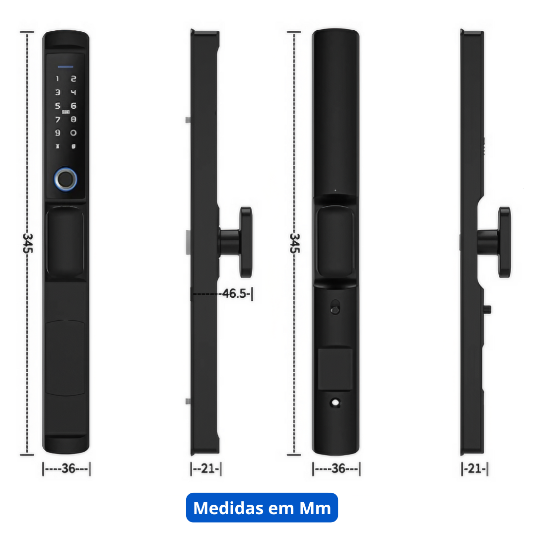 Fechadura Eletrônica Inteligente com Leitura de Digital - ADV 4100 - BioCommerce - Fechaduras ...