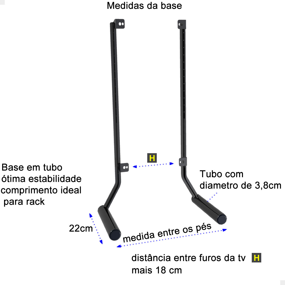 base para tv de mesa universal - Ped Tv