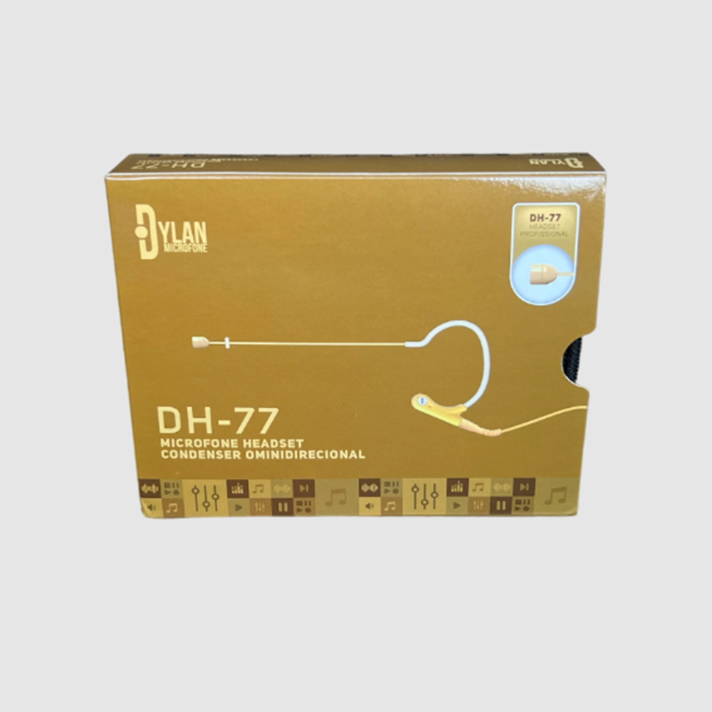 Microfone Dylan DH-77 Headset Omnidirecional Mini XLR 4 Pinos - Bege - Prosound Online
