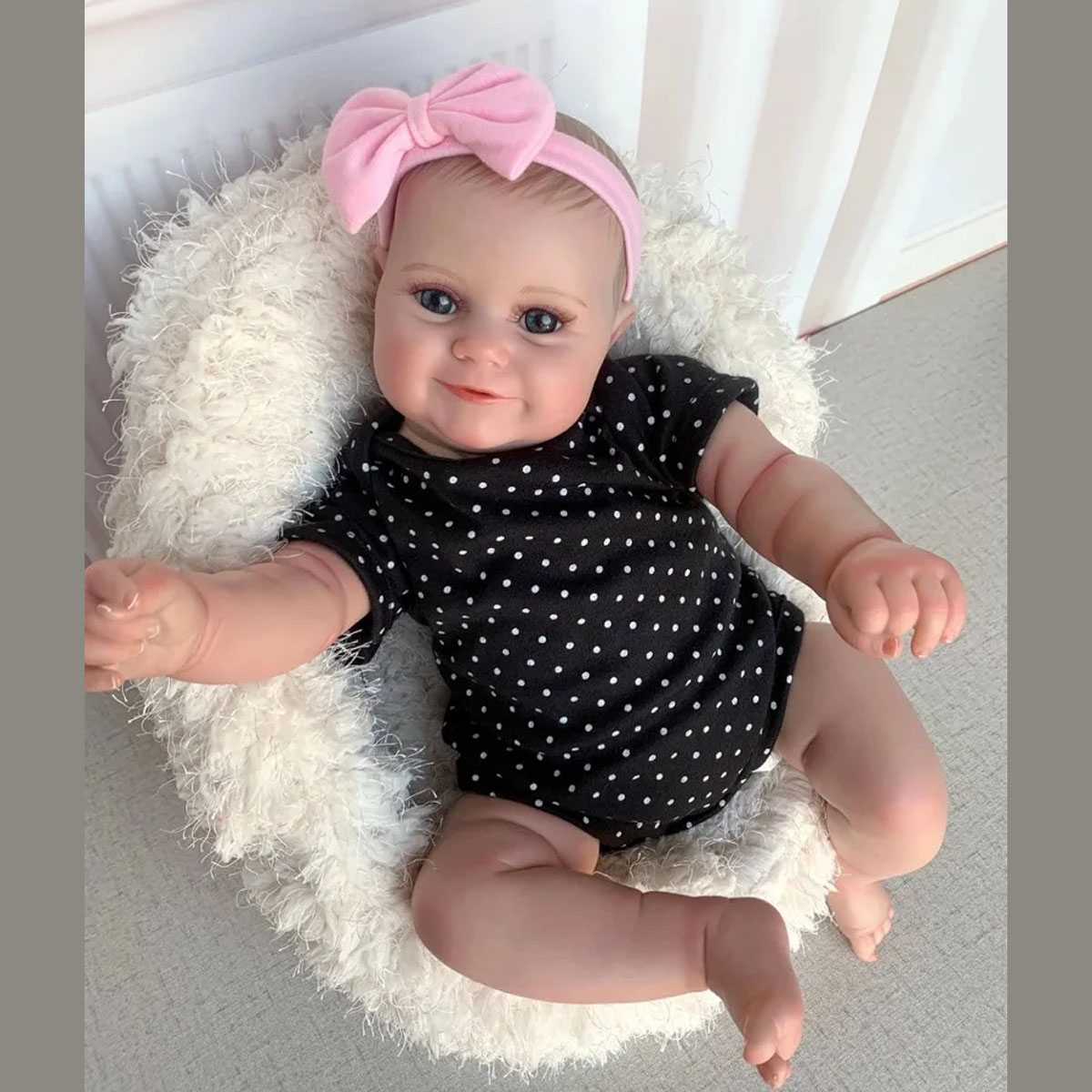 Boneca Reborn Corpo tecido Modelo 2024 Princesa - Reborn Bebe