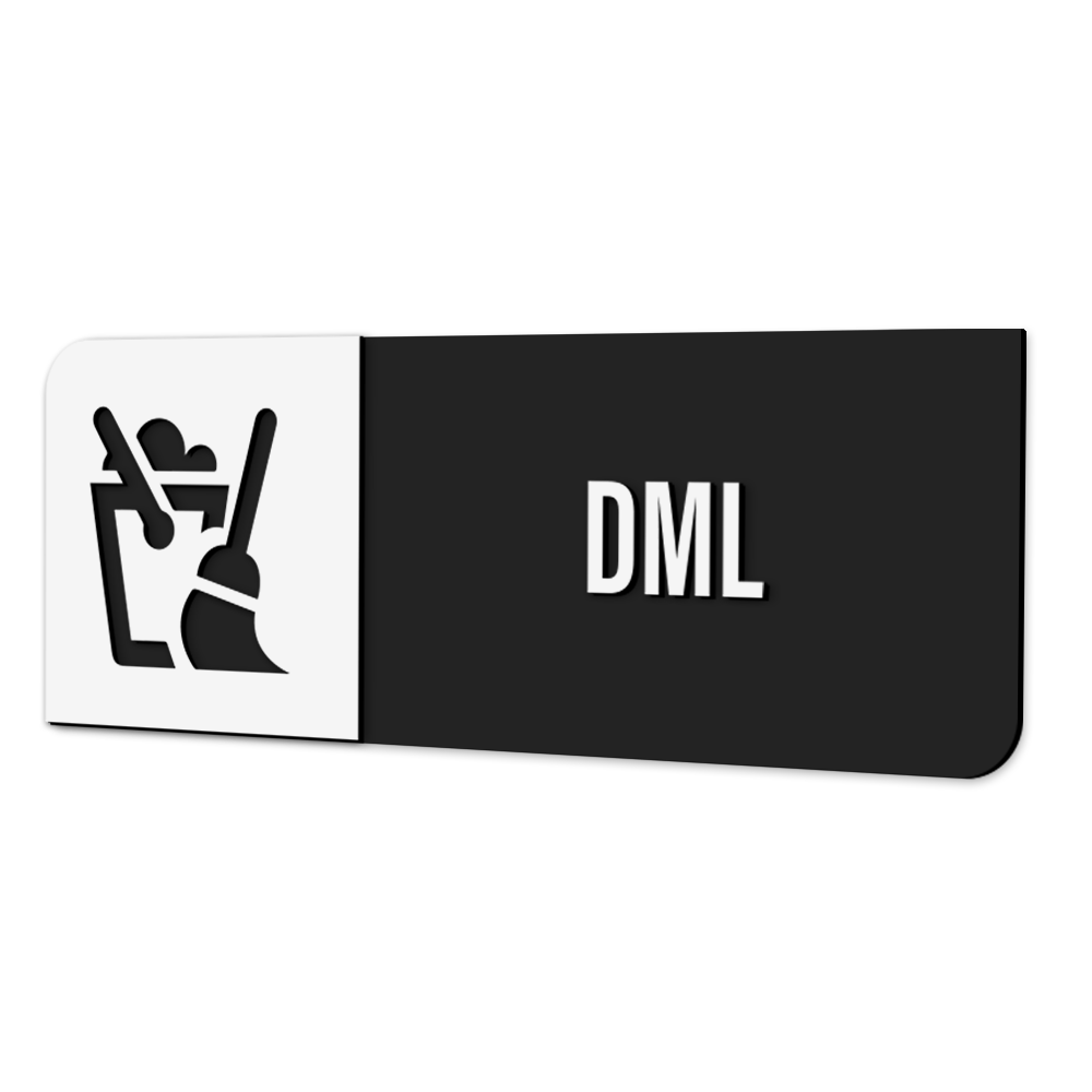 Placa de Sinalização Indicativa - DML - Lumina Decor