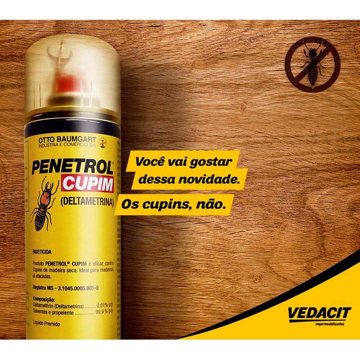 Mata Cupim Penetrol Otto Inseticida 400ml Spray - zigferramentas
