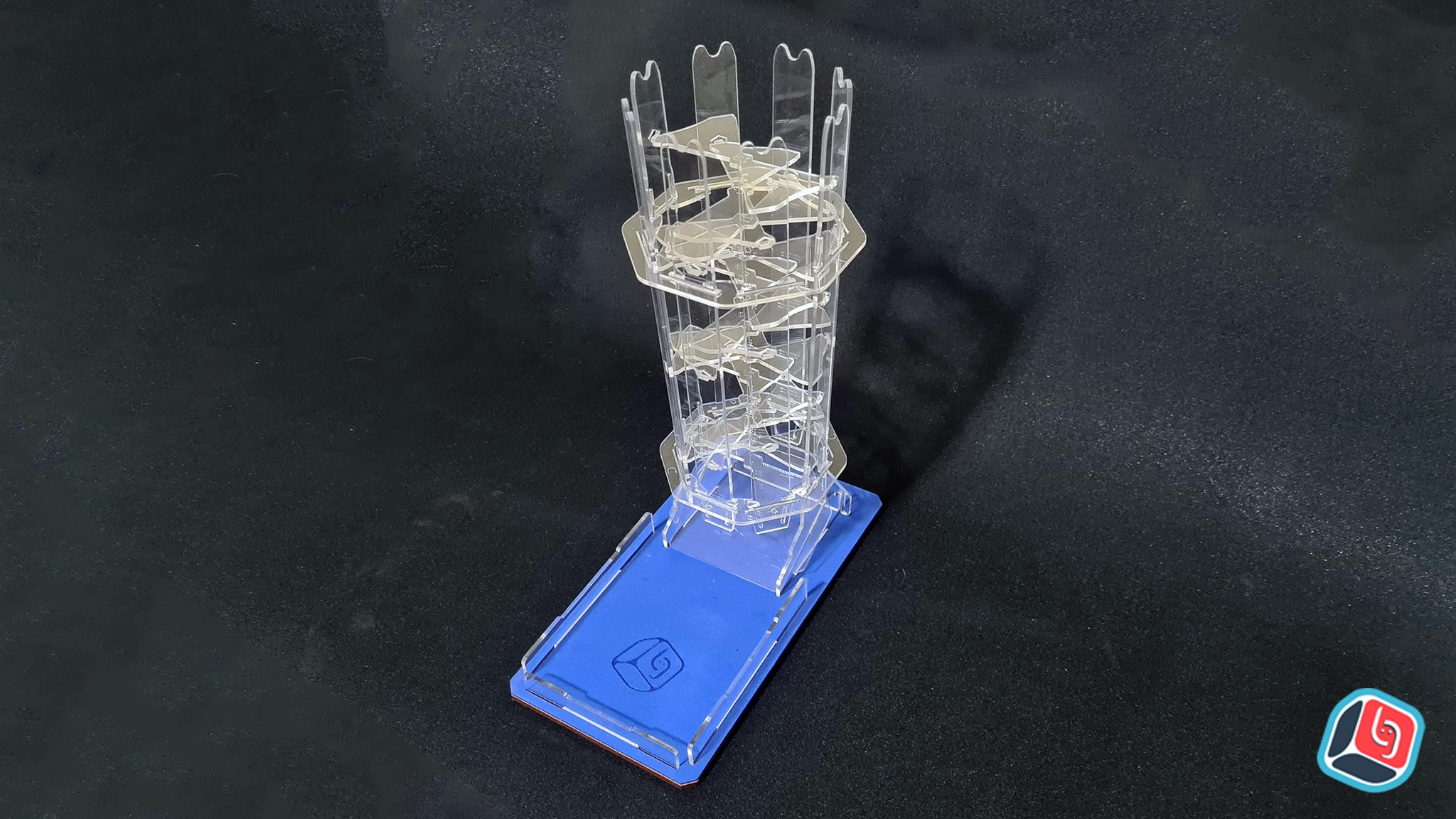 Crystal Dice Tower - acessóriosBG - Impressões 3D para Board Games