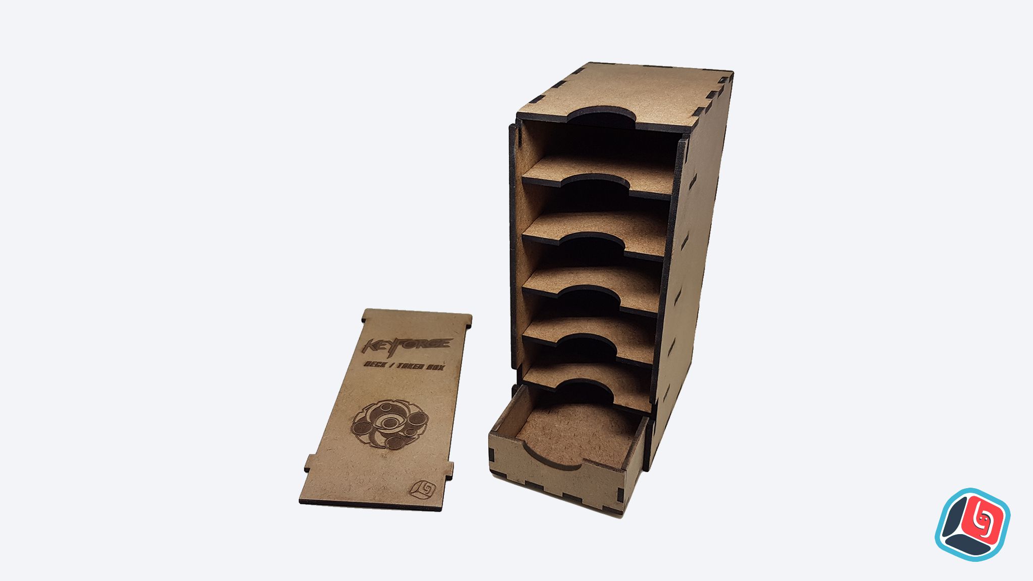 Deck e Token Box Keyforge - acessóriosBG - Impressões 3D para Board Games