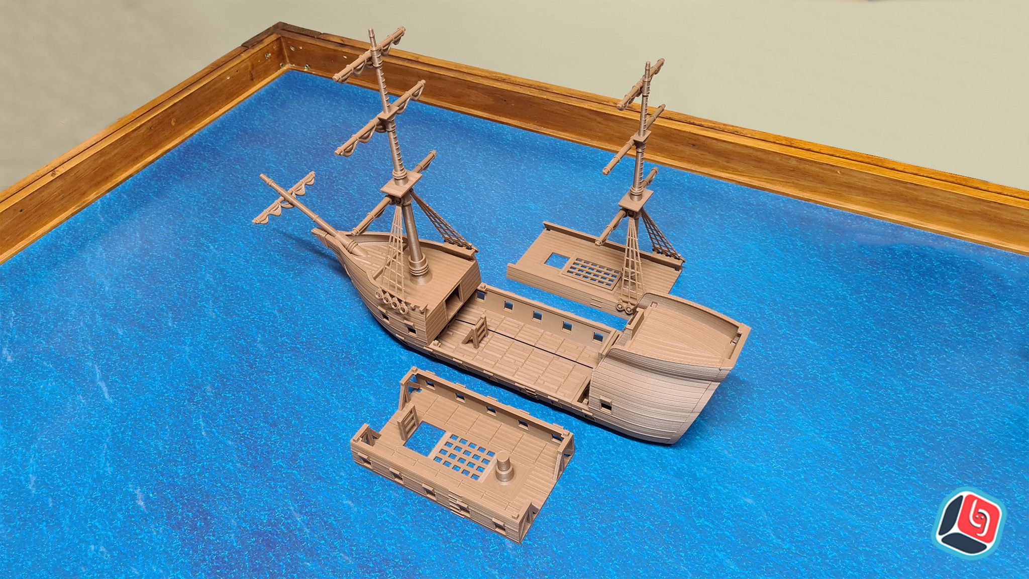 Barco Modular para RPG - acessóriosBG - Impressões 3D para Board Games