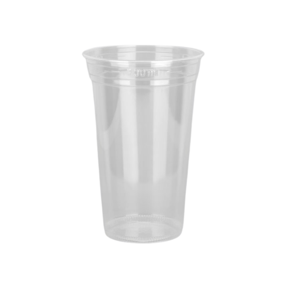 Copo Descartável 770ml Transparente Liso Copaza c/50 Un. - SM Embalagens Descartáveis
