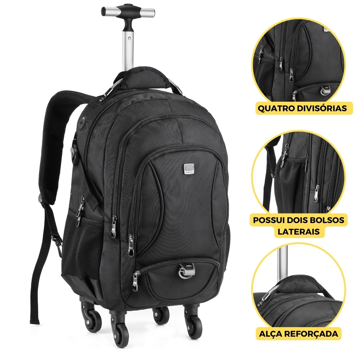 Mochila Notebook Executiva 4 Rodas 360º Grande Denlex - Sua Loja ONLINE ...