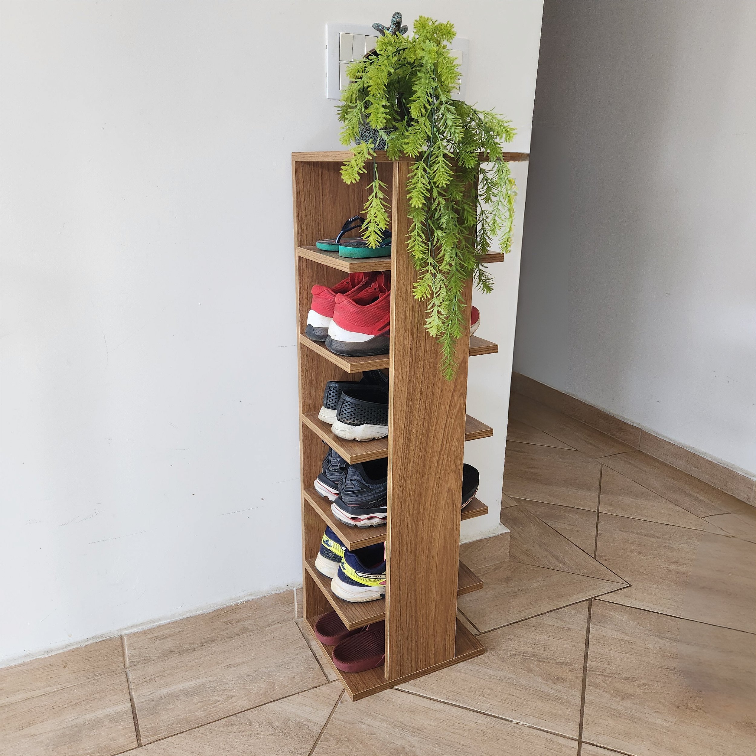 Sapateira Vertical em MDF – Organização e Praticidade - OrganizaOCA