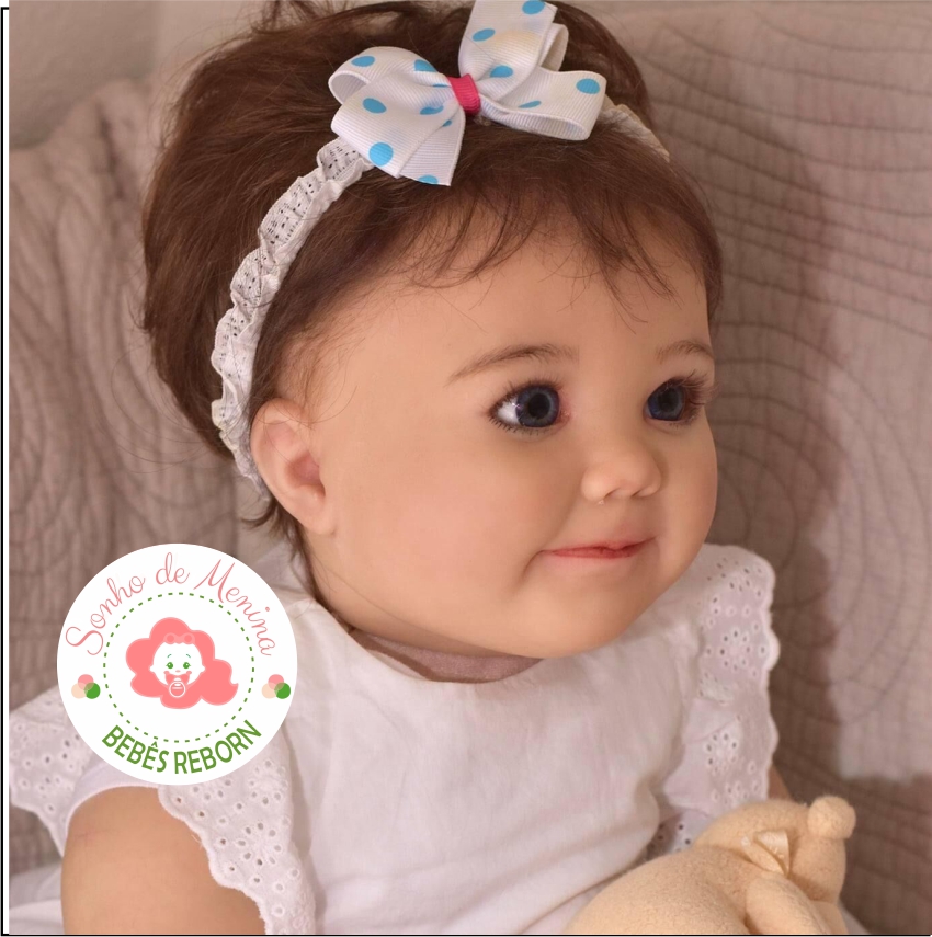 Bebê Reborn Kit June Awake Realborn - Sonho de Menina - Bebê Boneca Reborn