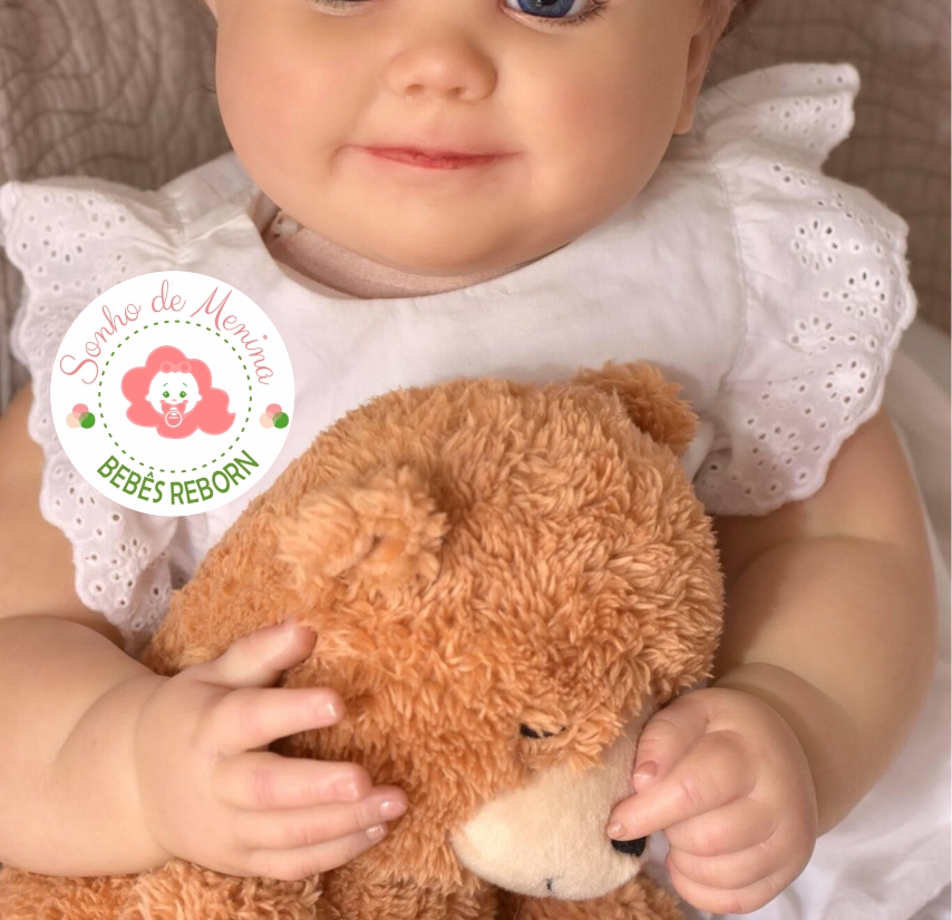 Bebê Reborn Kit June Awake Realborn - Sonho de Menina - Bebê Boneca Reborn
