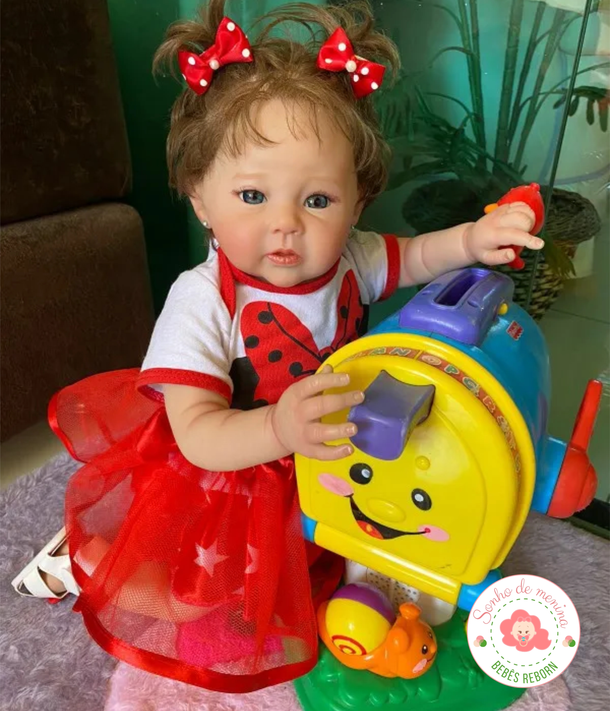 Bebê Reborn Raven - Sonho de Menina - Bebê Boneca Reborn