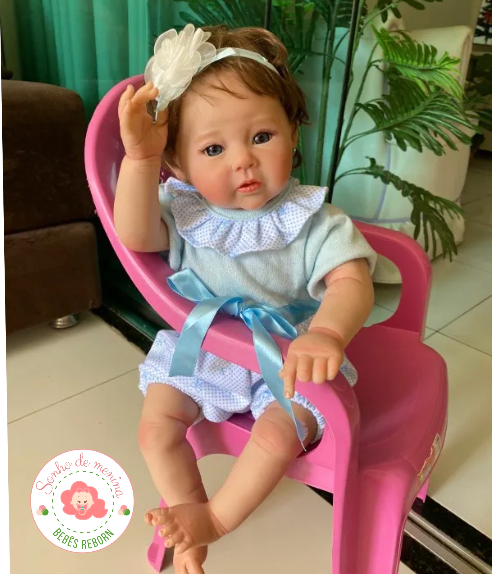 Bebê Reborn Raven - Sonho de Menina - Bebê Boneca Reborn