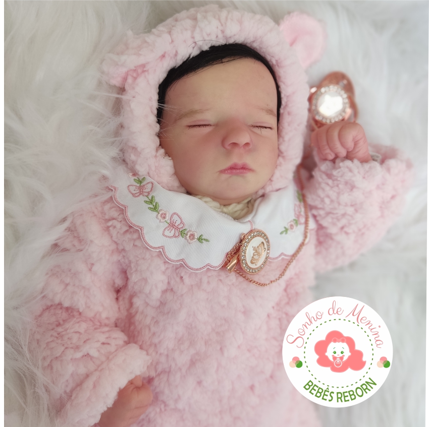 Bebê Reborn ultra realista molinho - Sonho de Menina - Bebê Boneca Reborn